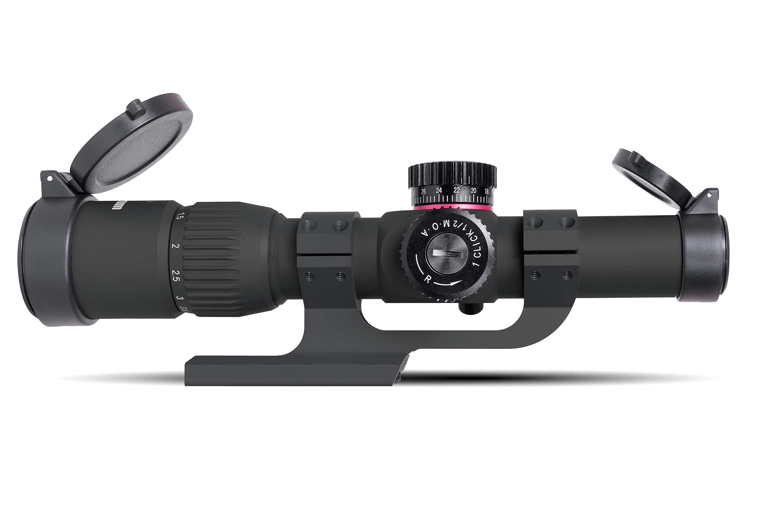 Monstrum G2 1-6x24 First Focal Plane FFP Rifle Scope | ZR300 H-Series Offset Scope Mount | Bundle