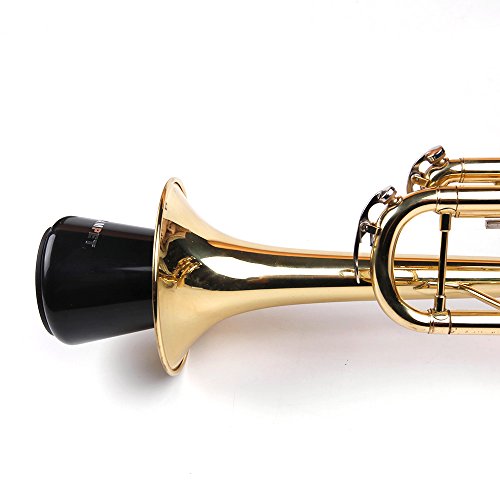 Pampet Lightweight Practice Trumpet Mute Silencer,Trumpet Straight Mute (Black)