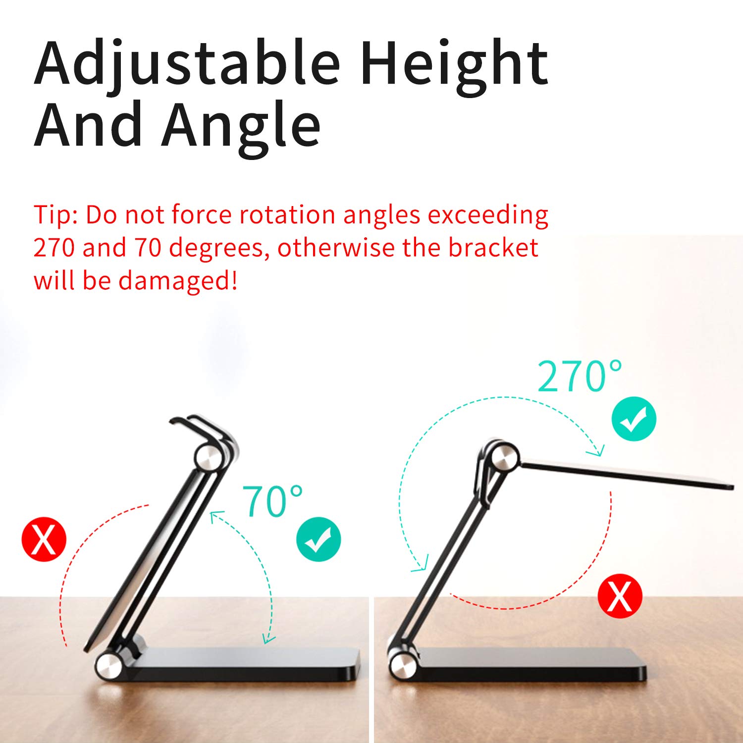 Newaner Adjustable Switch Stand, Playstand for Switch, Tablet Stand, Cell Phone Holder for Desk, Compatible with Nintendo,iPad Mini Pro Air, iPhone, Kindle.etc, 4-13'' …
