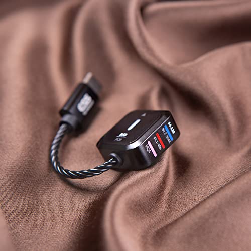 Whizzer DA1Cube Portable DAC Headphone Amplifier adaptive for Android, iOS and PC: Support 32bit/384kHz、DSD128(DoP)、MQA×8 - ESS9281C Pro DAC - Cross-Platform Compatibility - Output Level :55mW@32Ω