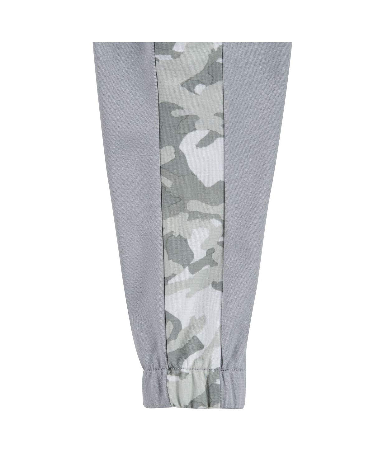 Nike Boy`s Therma Dri Fit Jacket & Pants 2 Piece Set (Light Grey(76H109-G6U)/Volt, 6)