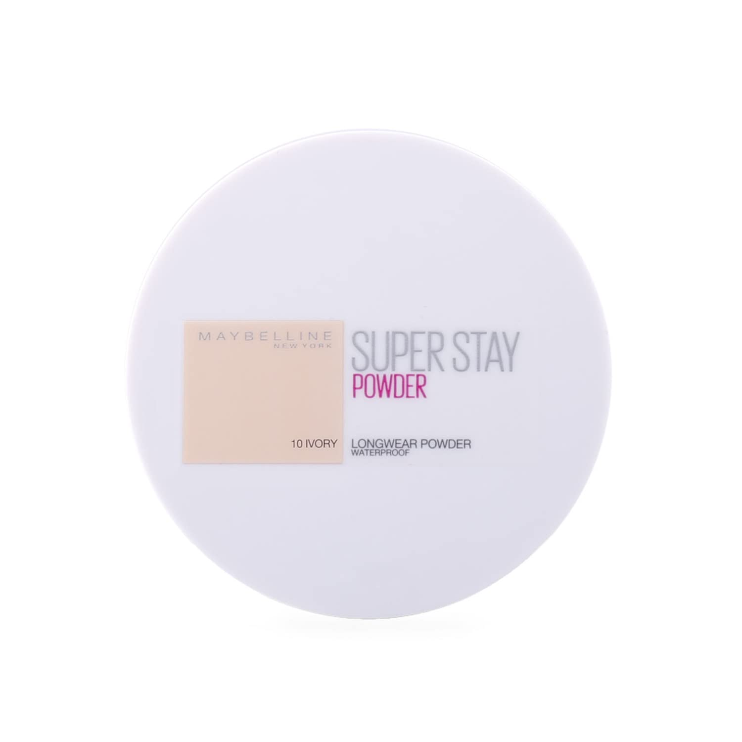 Maybelline Super Stay 24h Waterproof Powder for Flawless Coverage - 010 Ivory 9g