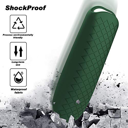 PS5 Media Remote Cover, Silicone PS5 Remote Control Protection Case, Soft Full 360 Protective Dustproof Shockproof Remote Control Cover Skin Compatible with PS5 Media Remote, Green