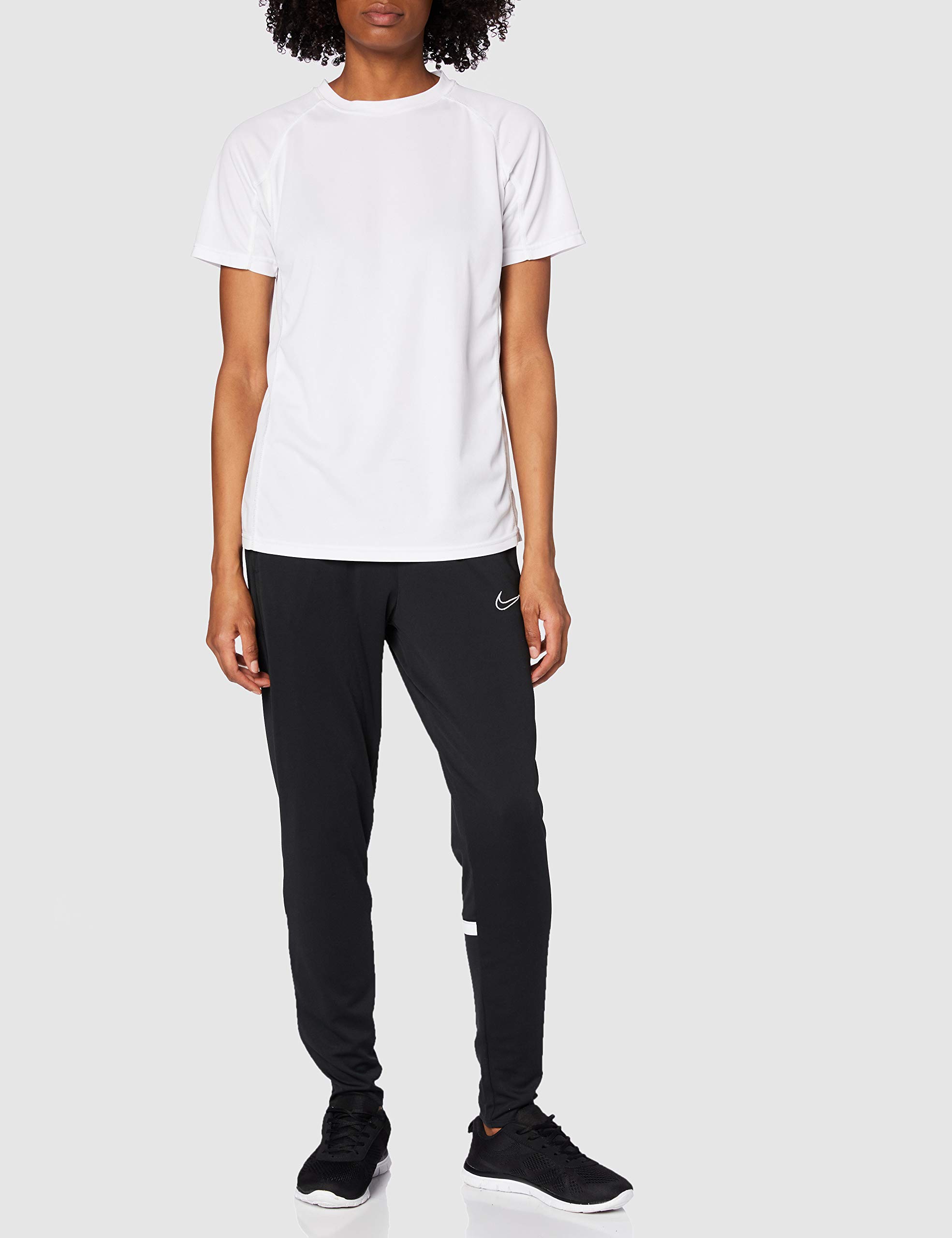 Nike Women's Academy 21 Dri-Fit Knit Pant, CV2665-010 (Black/White, XL)