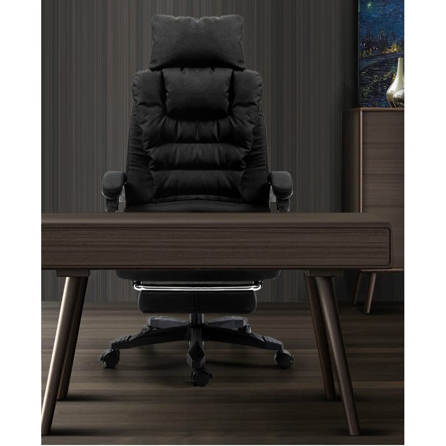 ZHAOLEI Computer Chair Home Fabric Leisure Boss Chair Washable Office Chair Swivel Lift Chairs Massage Recliner