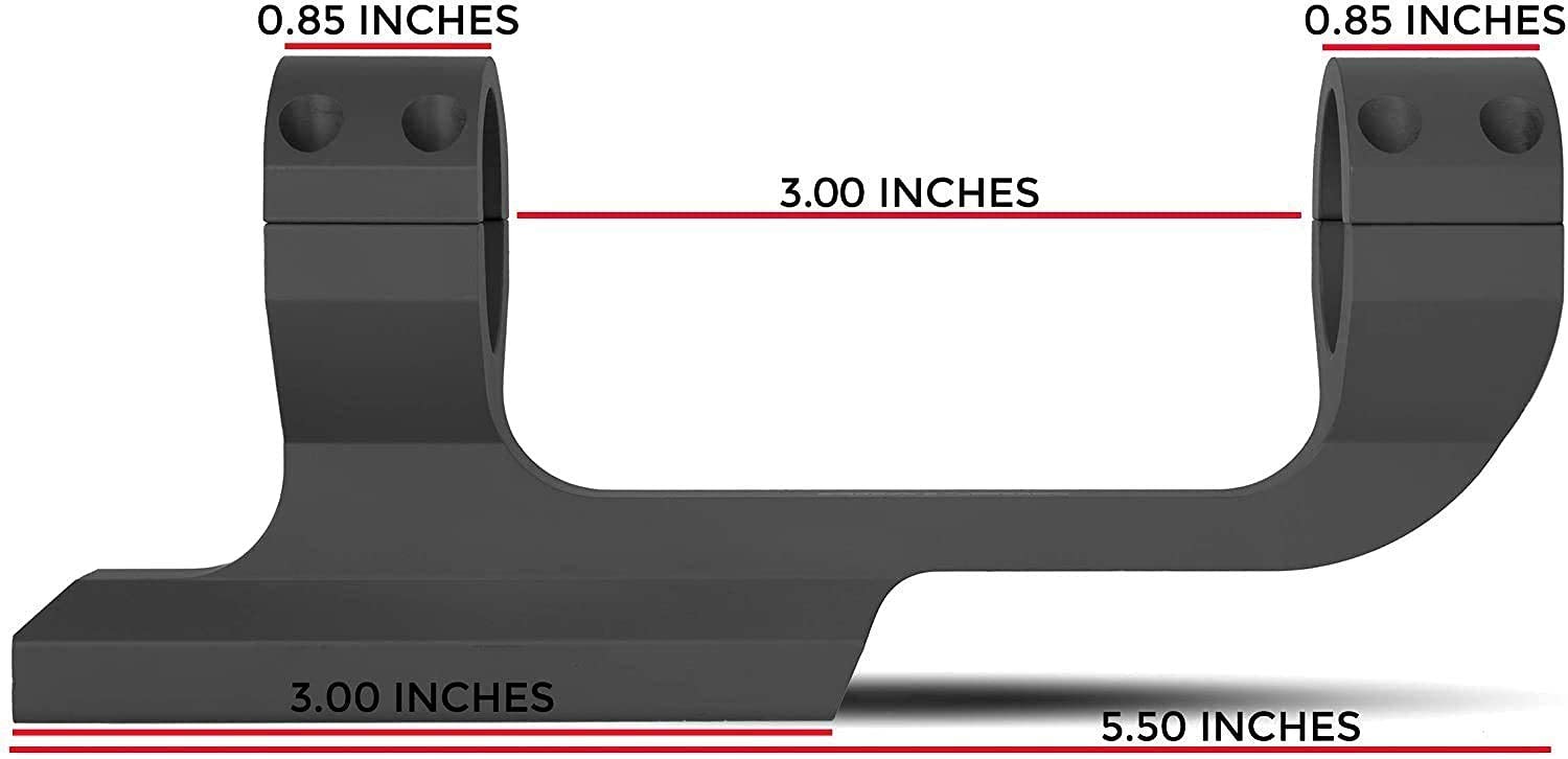 Monstrum G3 8-32x56 First Focal Plane FFP Rifle Scope with Parallax Adjustment | ME308 Extended Offset Scope Mount | Bundle