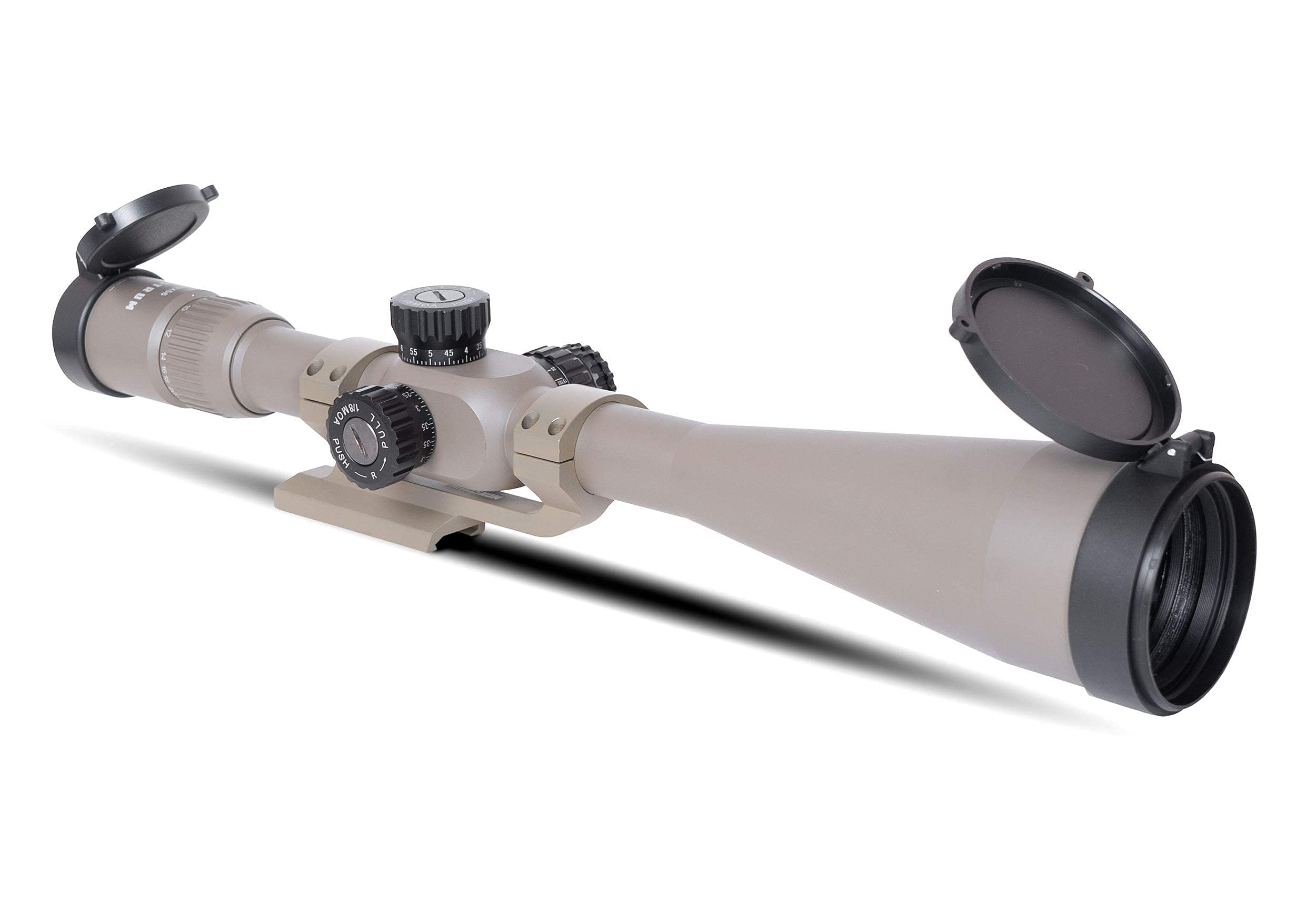 Monstrum G3 8-32x56 First Focal Plane FFP Rifle Scope with Parallax Adjustment | ME308 Extended Offset Scope Mount | Flat Dark Earth |Bundle