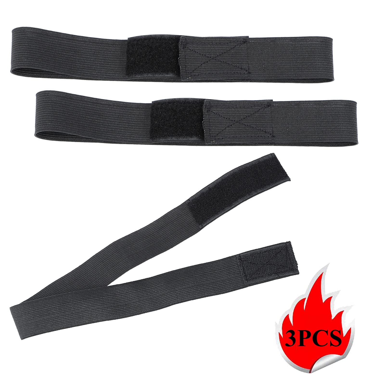 PIESOYRI 3PCS Elastic Wig Bands - Lace Melting, Adjustable Lace Front Bands for Comfortable Edge Laying