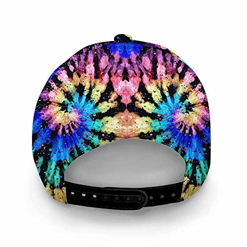 Pehede Tie Dye Baseball Cap Trucker Snapback Hats Vintage Ball Hat Adjustable Sport Caps for Men Women