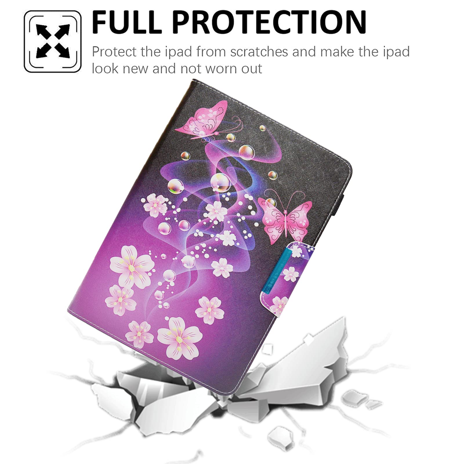Universal Case for 9.5-10.5 inch Tablet,Chgdss for iPad 9.7/10.2/10.5 inch,Samsung Tab A 10.1/Tab E 9.6 and More 9.5-10.5 inch Tablets,for All 9.5-10.5 inch iPad Android Windows Tablet,cat and Tiger