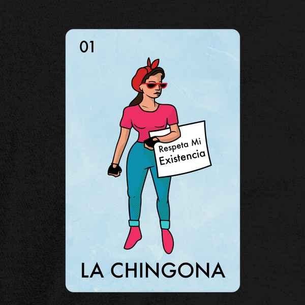Pop Threads La Chingona Parody Feminist Latina Canvas Tote Bag Black 15x15 inches