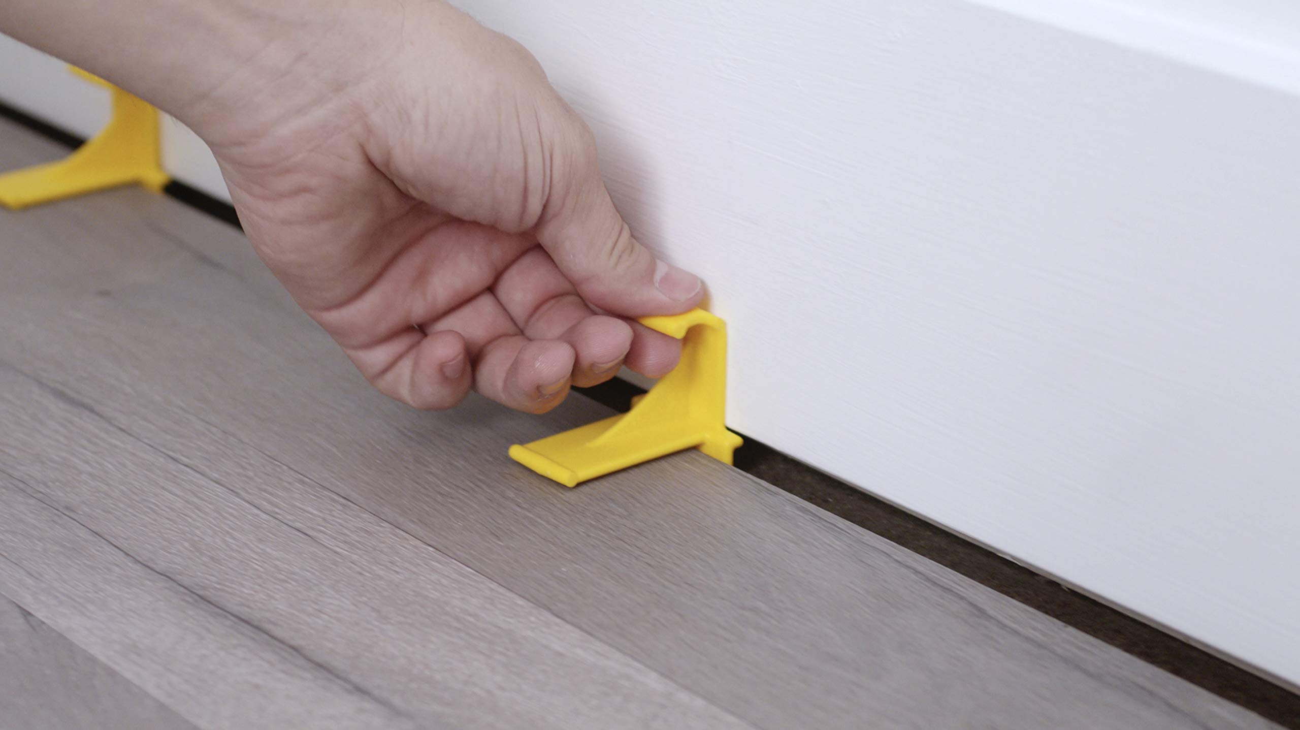 Tfloor Laminate Flooring Spacers : for Installing Laminate Wood, Vinyl Plank, Engineered Hardwood, LVT, Bamboo, Subfloor Panels, or Any Floating Floor Material. Made in The USA.