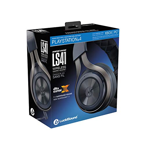 LucidSound LS41 Wireless Surround Sound Gaming Headset for PlayStation 5, PlayStation 4, PS4 Pro, Xbox One, PC, Nintendo Switch, Mac, DTS Headphone: X 7.1 Gaming Headphones