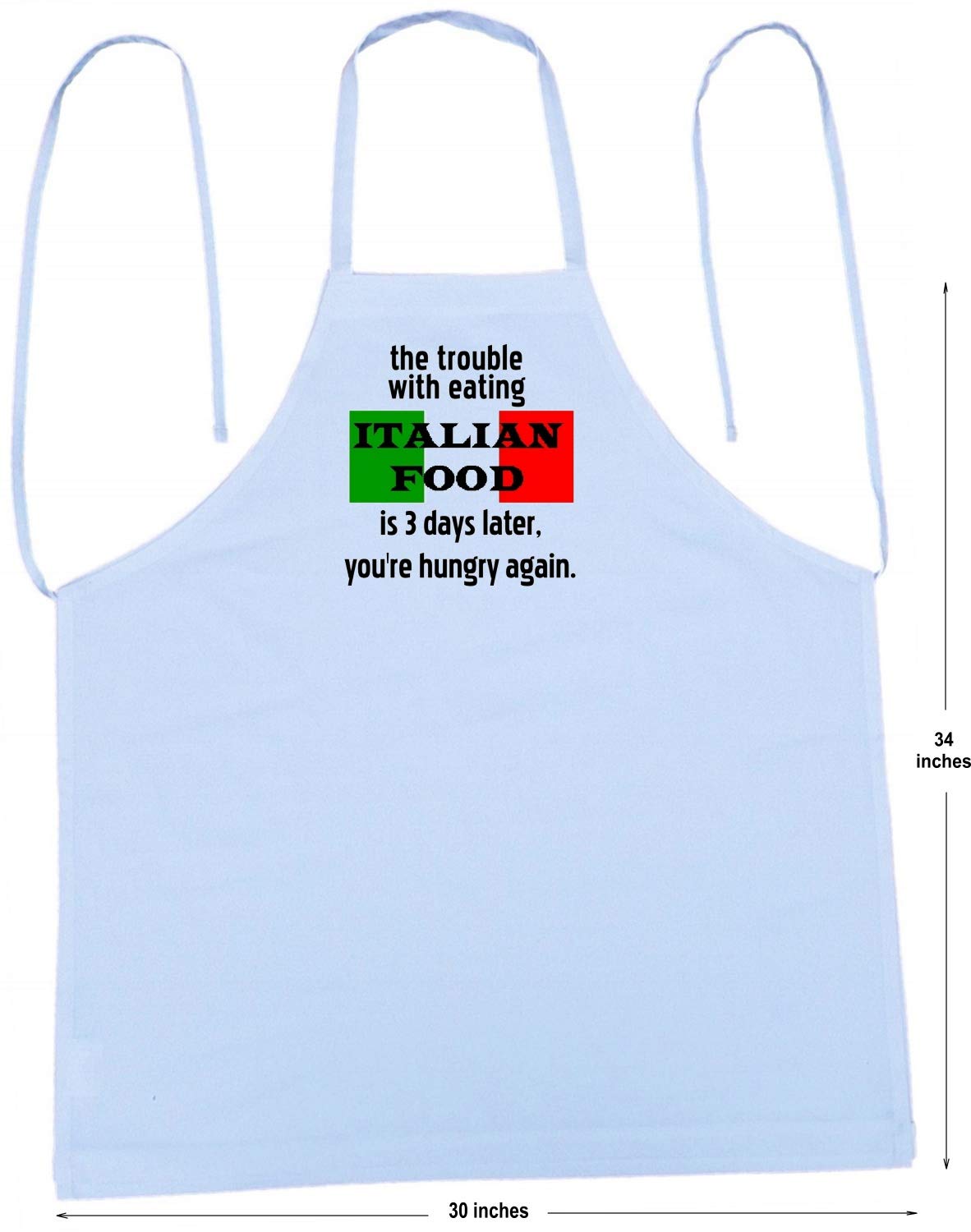The Trouble With Italian Food Funny Cooking Apron