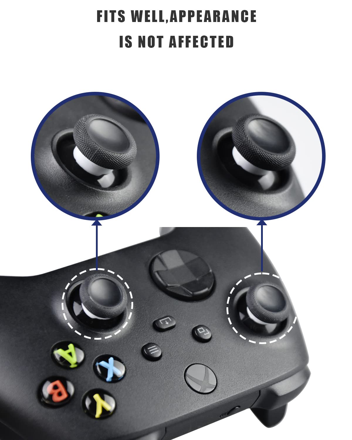 Sehawei Silicone Joystick Protectors, 12 Pcs (White) for Steam Deck/Xbox/PS4/PS5 - Invisible Elastic Protection, Keep Clean, Extend Life of Joysticks, Easy to Install & Remove