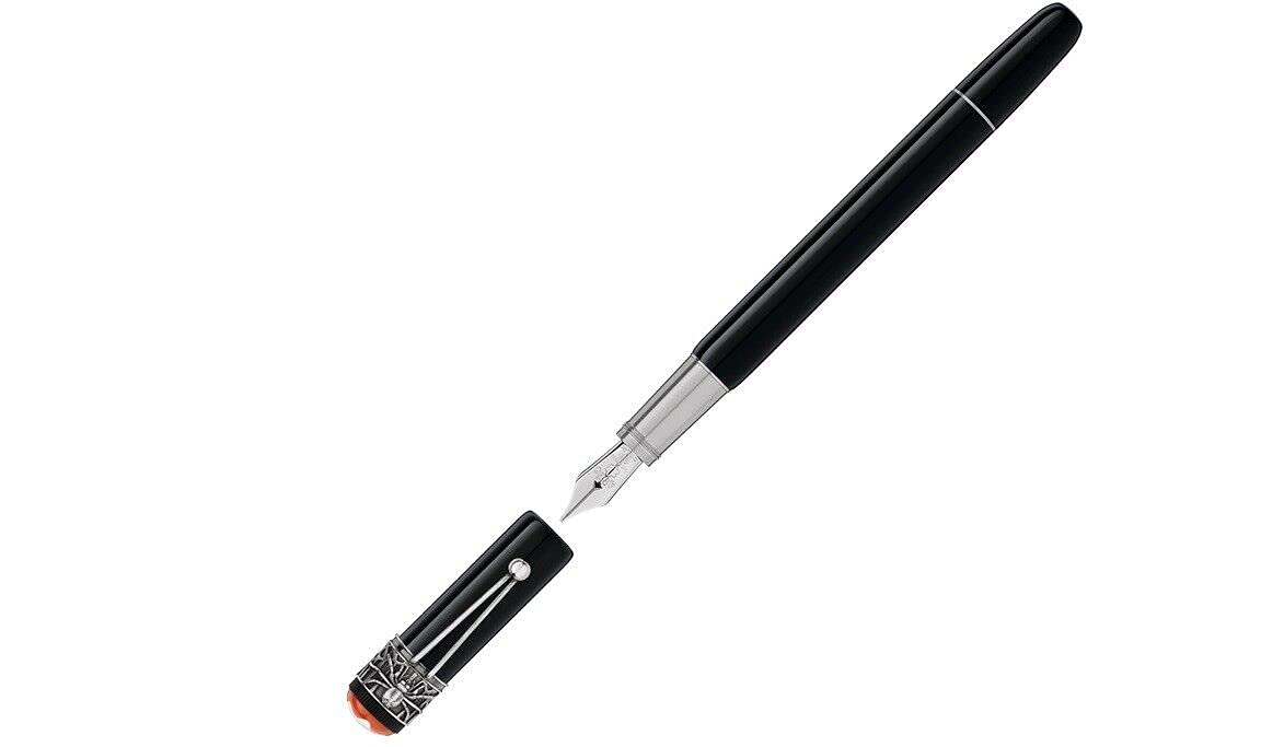 Montblanc Heritage Collection Rouge et Noir Spider Metamorphosis Black Fountain Pen 117846