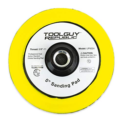 TGR 5" Hook and Loop Sanding Pad with 5/8-11 Threads (1)