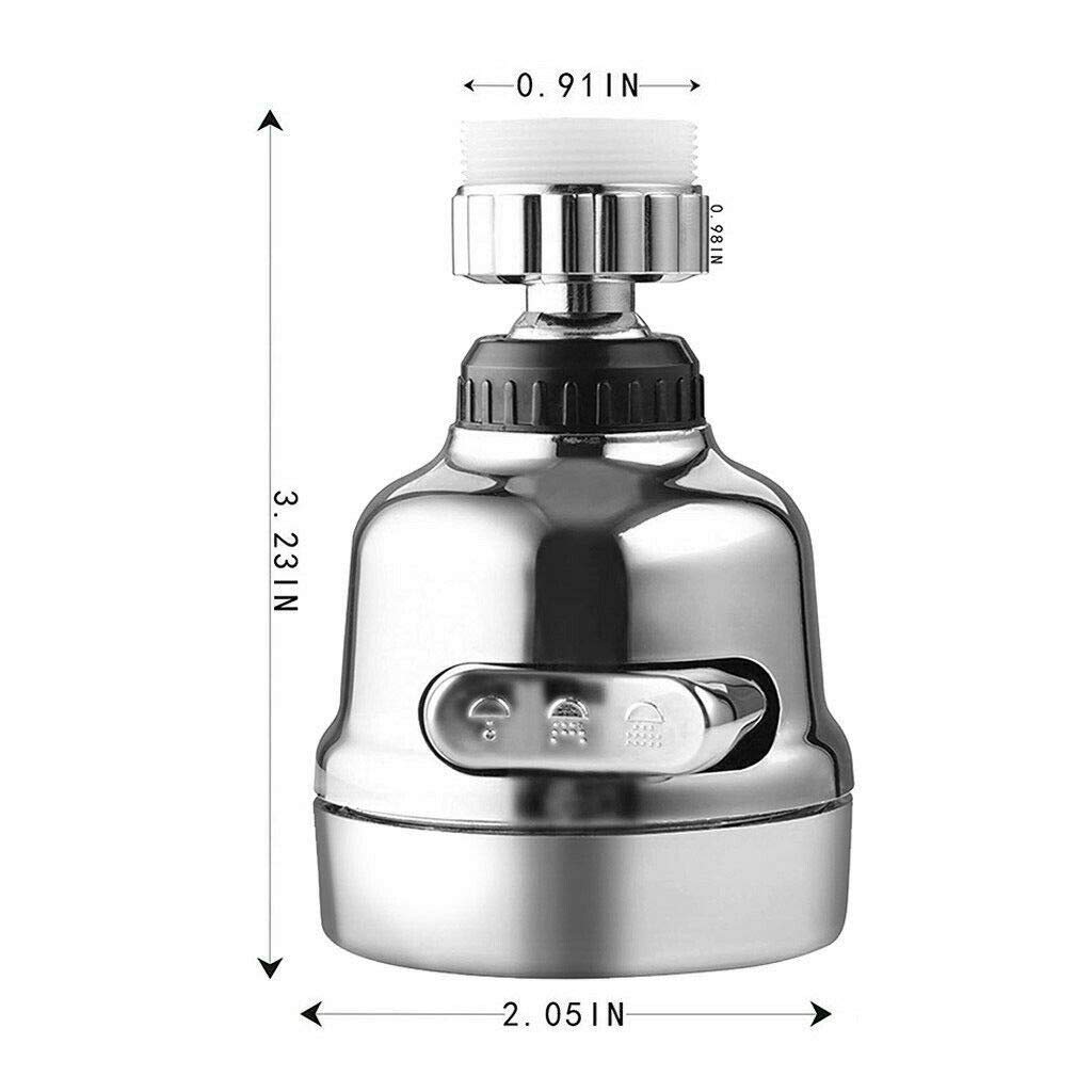 Movable Kitchen Tap Head, 360° Rotatable Water Saving Faucet Nozzle, Anti -Splash Tap Booster Shower for Kitchen, Water Faucet Filter Regulator