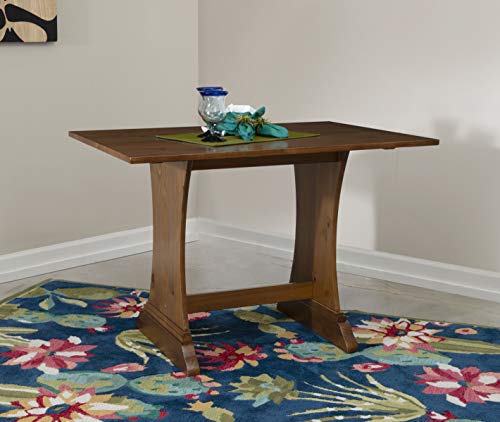 Linon Pine Breakfast Table and Bench Patrik Nook