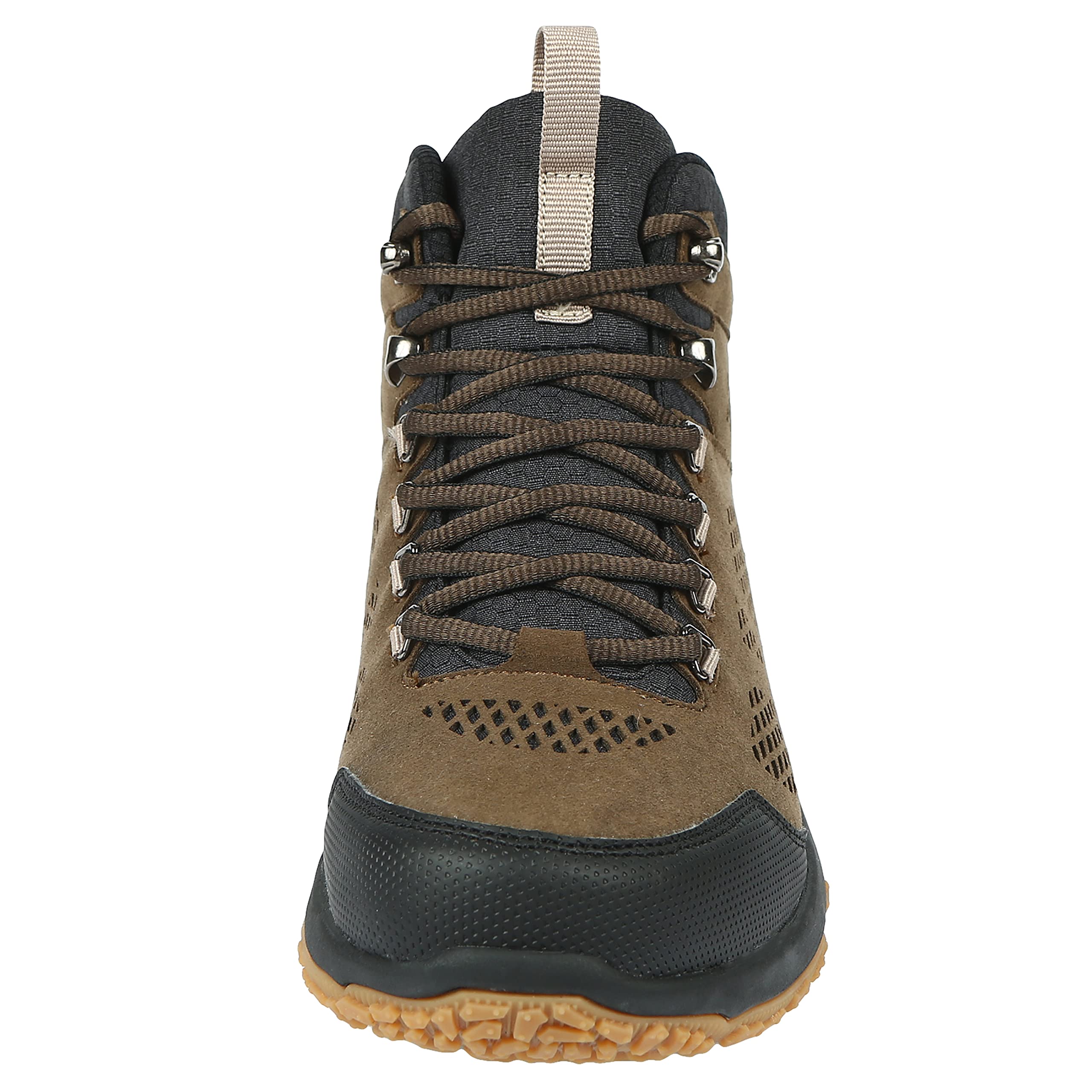 Northside Men's Benton Mid Waterproof Hiking Boot, Brown/Black, 11