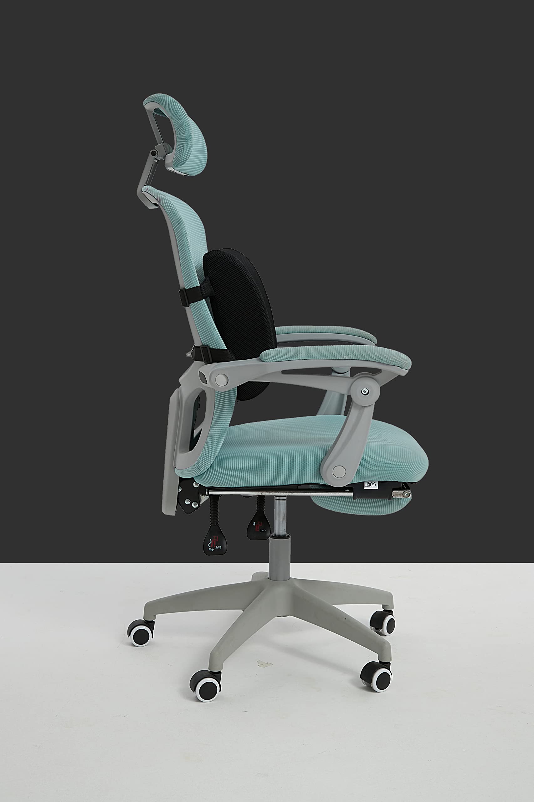 Lumbar Support Pillow for Office Chair - Improve Back Pain, Posture While Sitting - Memory Foam Cushion with Adjustable Strap for Desk/Gaming Chair, Car, Couch, Recliner