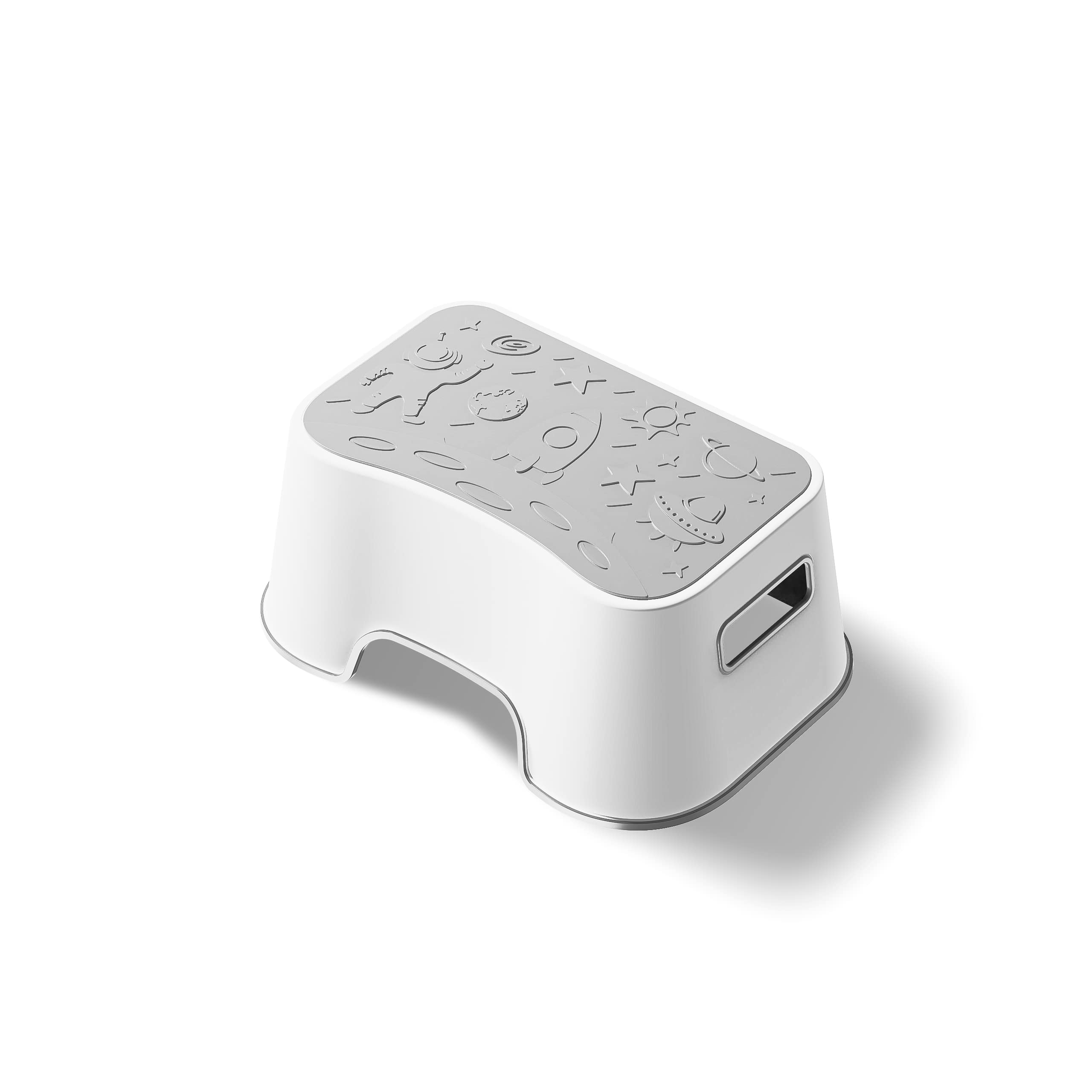 UNCLE WU Slip-Resistant Surface1 Step Stool for Adult (Blue)