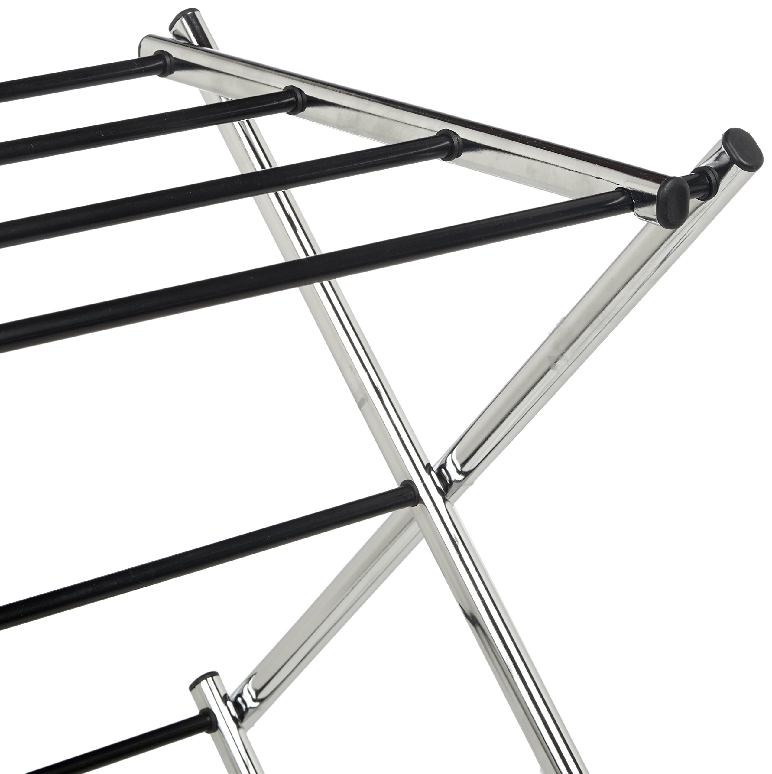 Pyle XPB20-288S PYRPUCWM22 Compact & Portable Washer & Dryer, 0, White and Amazon Basics Foldable Laundry Rack for Air Drying Clothing - 41.8" x 29.5" x 14.5", Chrome
