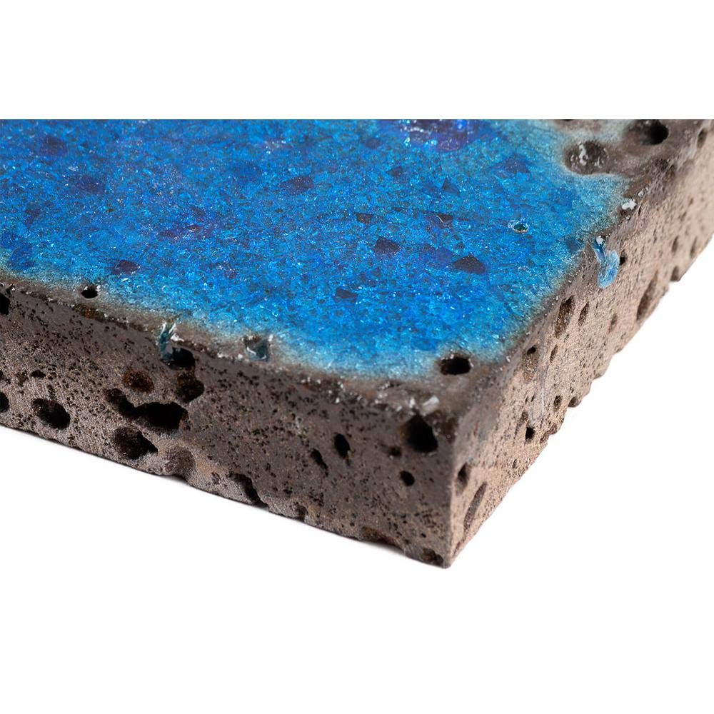 Magma Stone Blue Brick 3 in. x 12 in. 19mm Glazed Subway Tile (4.11 sq. ft. / Box, 17 Pieces per Set