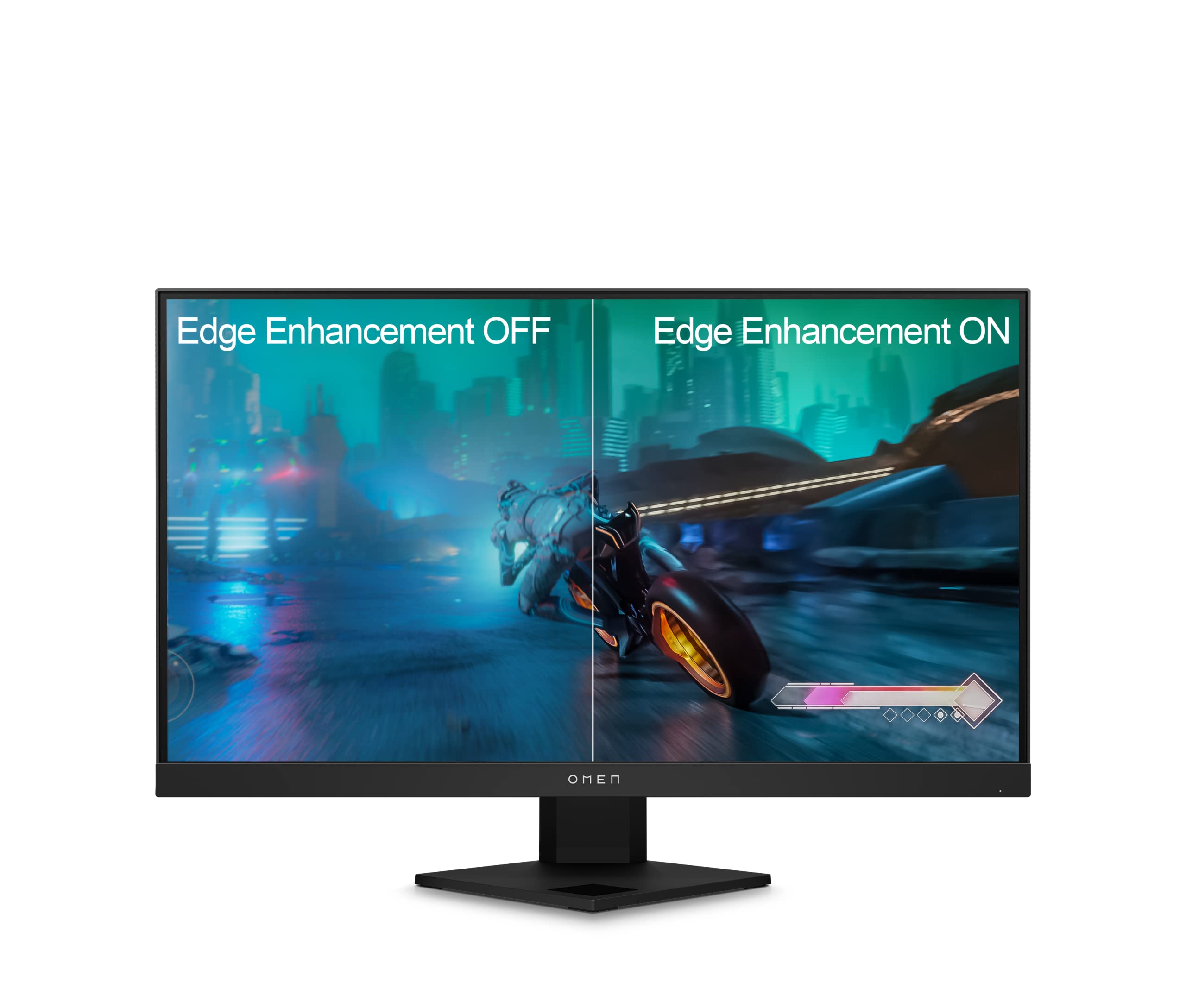 OMEN 25i Gaming Monitor, 1080p IPS FHD Display, 165Hz with 1ms Response Time, VESA HDR 400, NVIDIA G-SYNC Compatible, AMD FreeSync Premium Pro, VESA Mounting, Console Compatible, Eyesafe Screen, Black