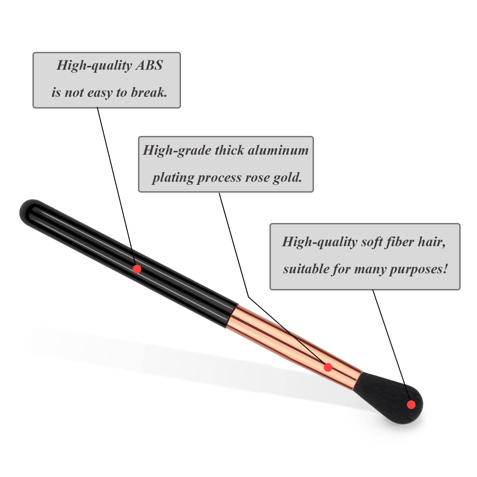 Uorpoto Fluffy Eyeshadow Lash Makeup Brush 4Pcs for Eyelash Extension Cleaning and Eye Shadow Blending Brushes Set