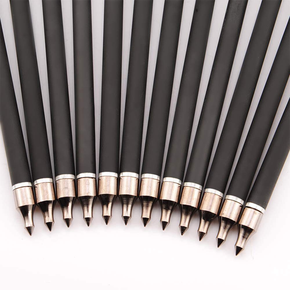 M.A.K 20" Crossbow Bolts Carbon Arrow Hunting Archery with 4" vanes Feather and Replaced Tips (12 pcs)