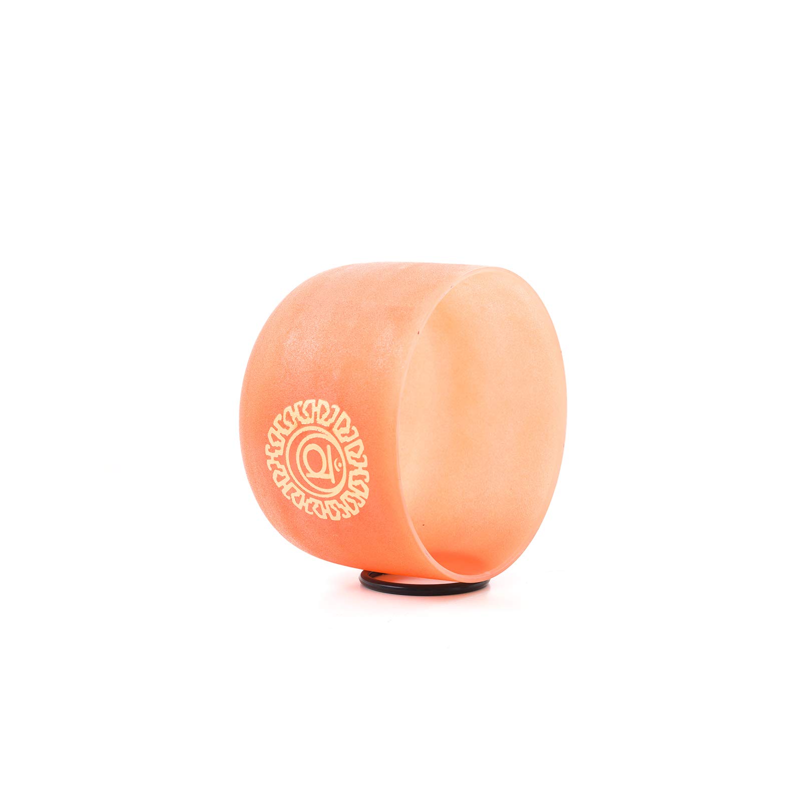 Paternoster Quartz Crystal Singing Bowl Orange D Note Sacral Chakra 8 inch with O-Ring Glue Hammer or Plastic rod wrapped in Sheepskin included For Promotes Peace Chakra Healing and Mindfulness