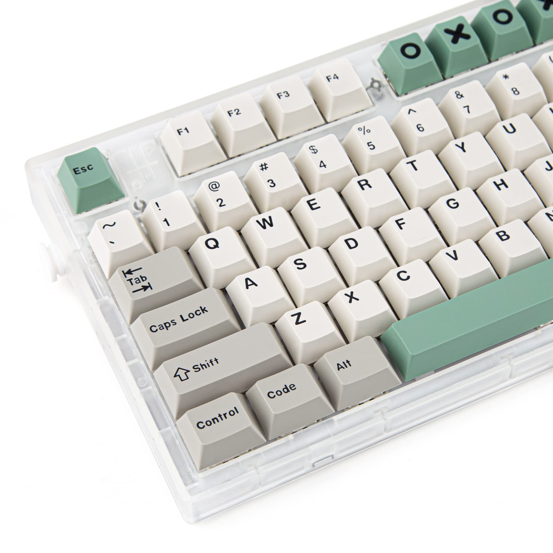 UniCusMech Custom Cherry Profile Double Shot 196 Keys Keycaps ANSI & ISO Layout Keycaps for Mechanical Gaming Keyboard Cherry MX Switches (9009)
