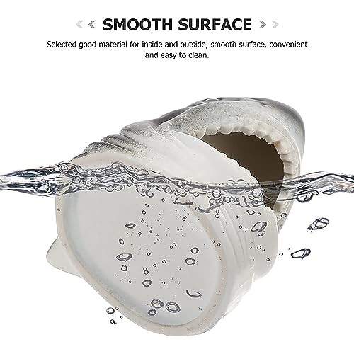 Meokro Shark Shaped Ashtray Shark Ceramic Shark Windproof Ashtray Shark Mouth Ashtray Home