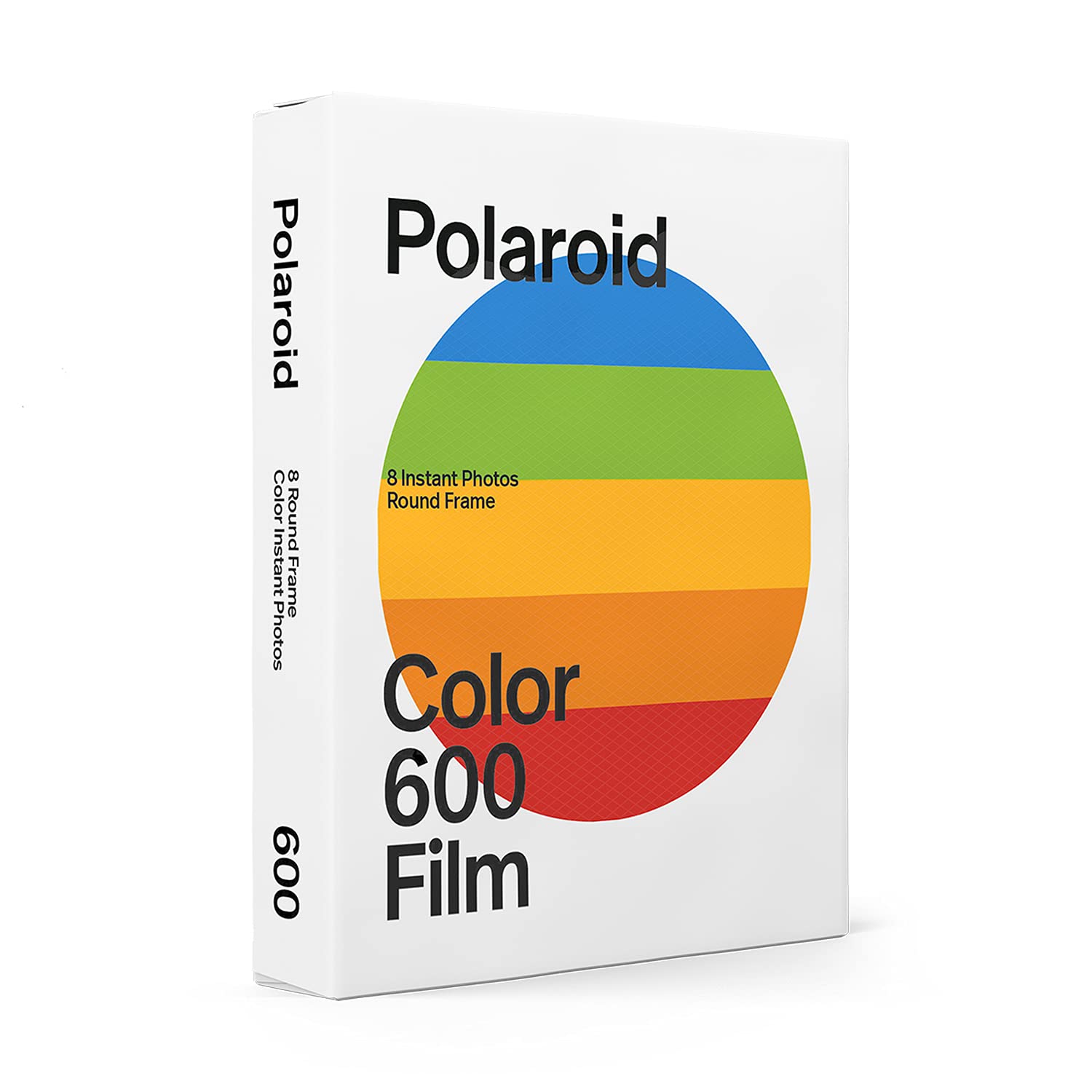 Polaroid Color Film for 600 - Round Frame 8 Photos (6021) + Grey Album Holds 32 Photos