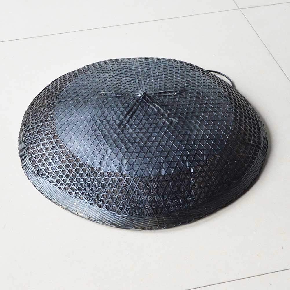 SUNNYHILL Bamboo Sun Hat Samurai Hat Rice Hat Cosplay Asian Hat Japanese Hat Dia.19.7 Inches (Black)