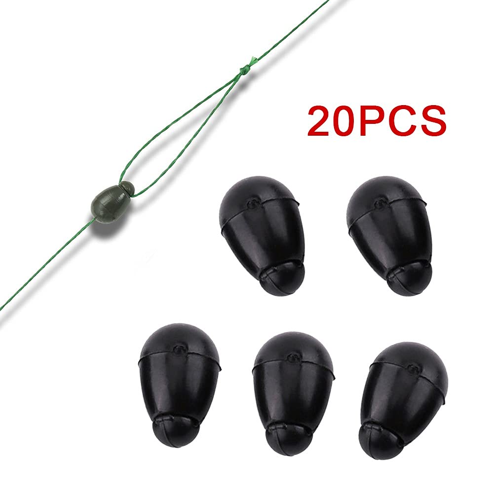 SLNFXC 20pcs Beads Quick Change Carp Terminal Tackle Method Feeder Fishing Tools Connector Fish Tackles Pesca Iscas Accessories S/L (Size : 20pcs S 9mm)