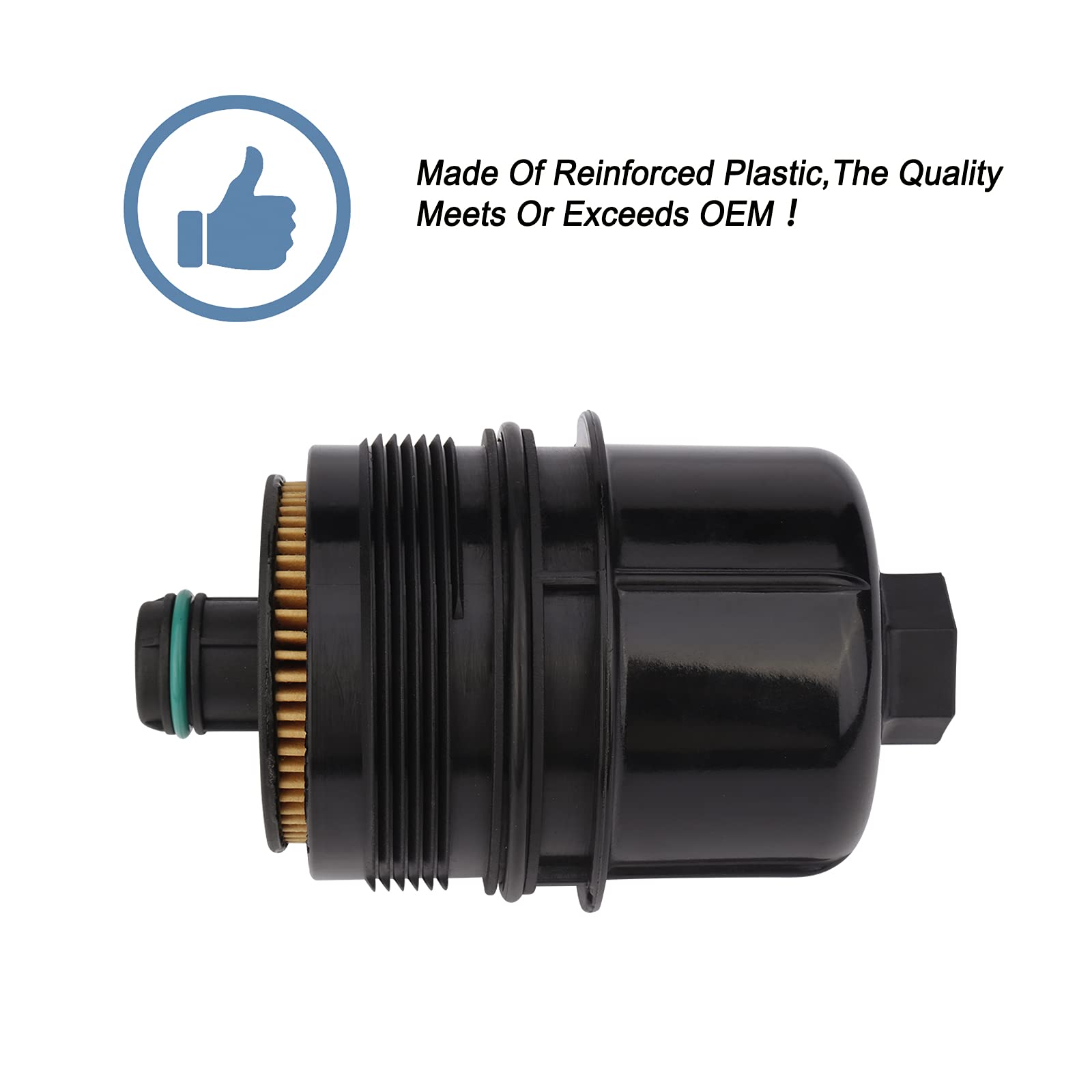 ONER Engine Oil Filter, Compatible With 2020 2021 Ram 1500,2020 2021 Jeep Wrangler,2021 Jeep Gladiator 3.0L V6 Diesel ,Replaces# 68498720AA,68507598AA