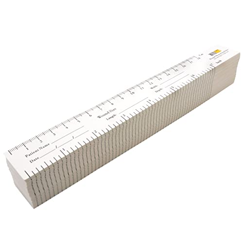 WIN TAPE 18cm / 7'' Educare Wound Ruler (PAPER) Wound Measuring Tape (Pack of 100) Medical Medimeter