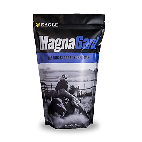 MagnaGard - Gastric Support Supplement for Horses | Relieves Ulcers, Calming Supplement, Magnesium & Other Vital Minerals | Powder, 4 Pound Bag, 30-Day Supply | by Eagle Equine