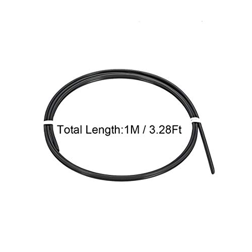 uxcell 3/16-inch Plastic Welding Rods ABS Welder Rods for Hot Air Gun 3.3ft Black