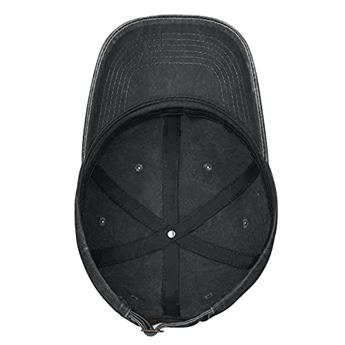 POOEDSO Flag of Ukraine Baseball Cap Cotton Vintage Cowboy Hat Adjustable Casquette Black
