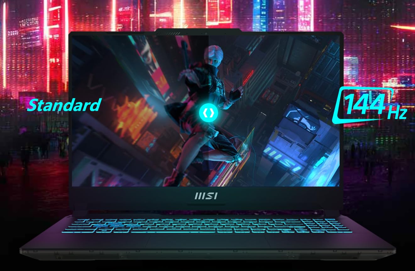 MSI Cyborg 15.6" FHD 144Hz Gaming Laptop | Intel i5-12450H | NVIDIA GEFORCE RTX 4050 | 32GB 4800MHz DDR5 RAM 1TB PCIe SSD | Windows11 Home | w/HDMI
