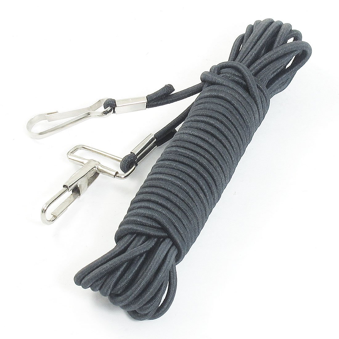Qtqgoitem Metal Clip Hook 5M Elastic Fishing Rod Safety Line Cable Rope Dark Blue (Model: f1c b5d 238 bcd 598)