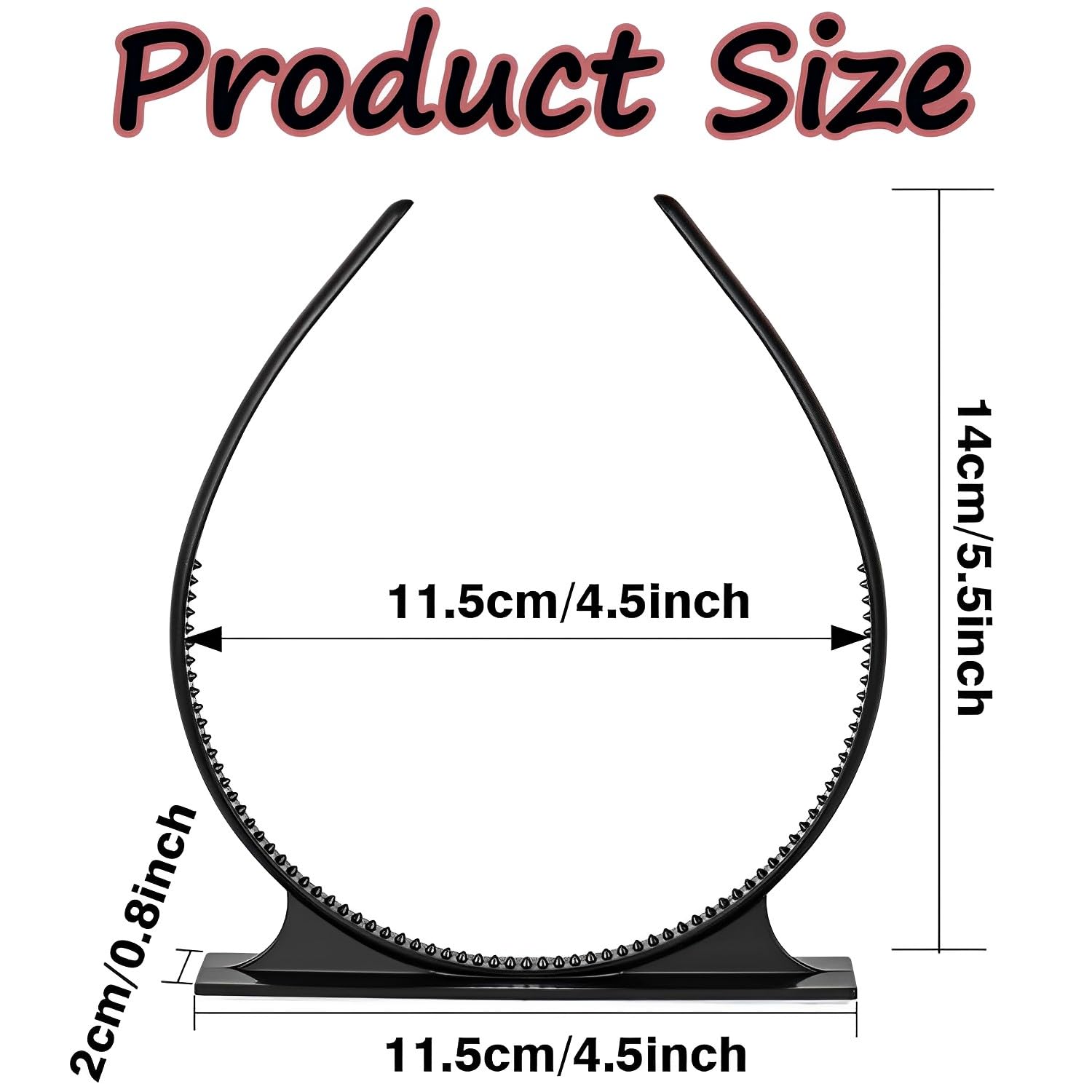 XIDIAK Graduation Cap Headband, 4 Pack Cap Inserts to Secure Your Hairstyle, Upgrade for Inside Grad Hat (Not Including the Hat)