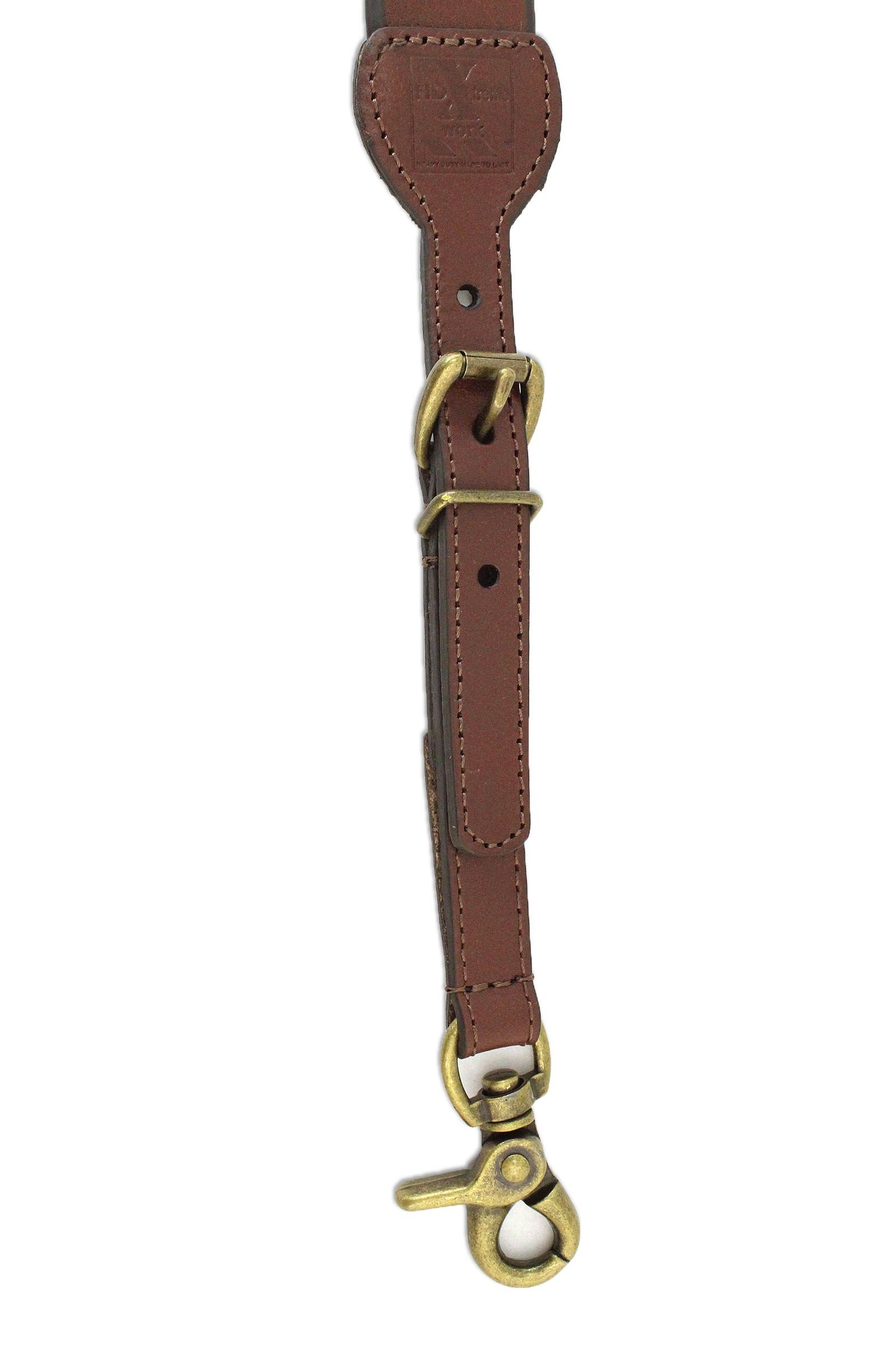 M & F Western Men's Nocona Hdx Smooth Leather Suspenders (Large, Brown)