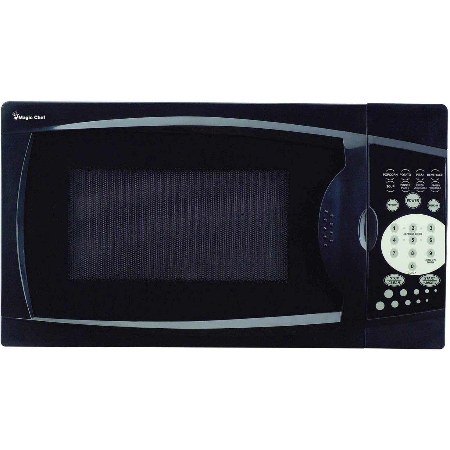 Magic Chef MCM770B 700 Watt 0.7 Cubic Feet Microwave with Digital Touch, Black (Renewed)