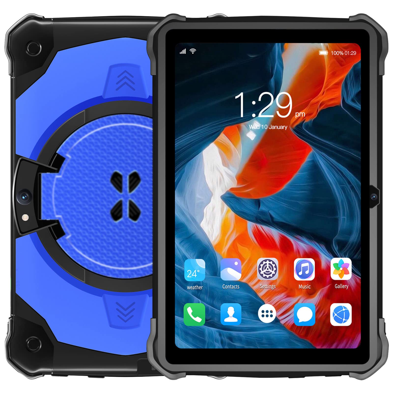 WJHWSX 7 Inch Android Tablet, HD Cheap Tablets for Kids Adults, IPS High Definition Screen, WiFi Bluetooth Voice Call Game Video Learning Tablet with SIM Card Communication Function