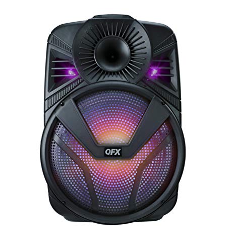 PBX-615SM Bluetooth Portable Party Speaker - 15β Woofers, 1.5β Tweeter, True Wireless Stereo, LED Party Lights, Microphone & Stand Included - DJ Speakers Bluetooth Wireless