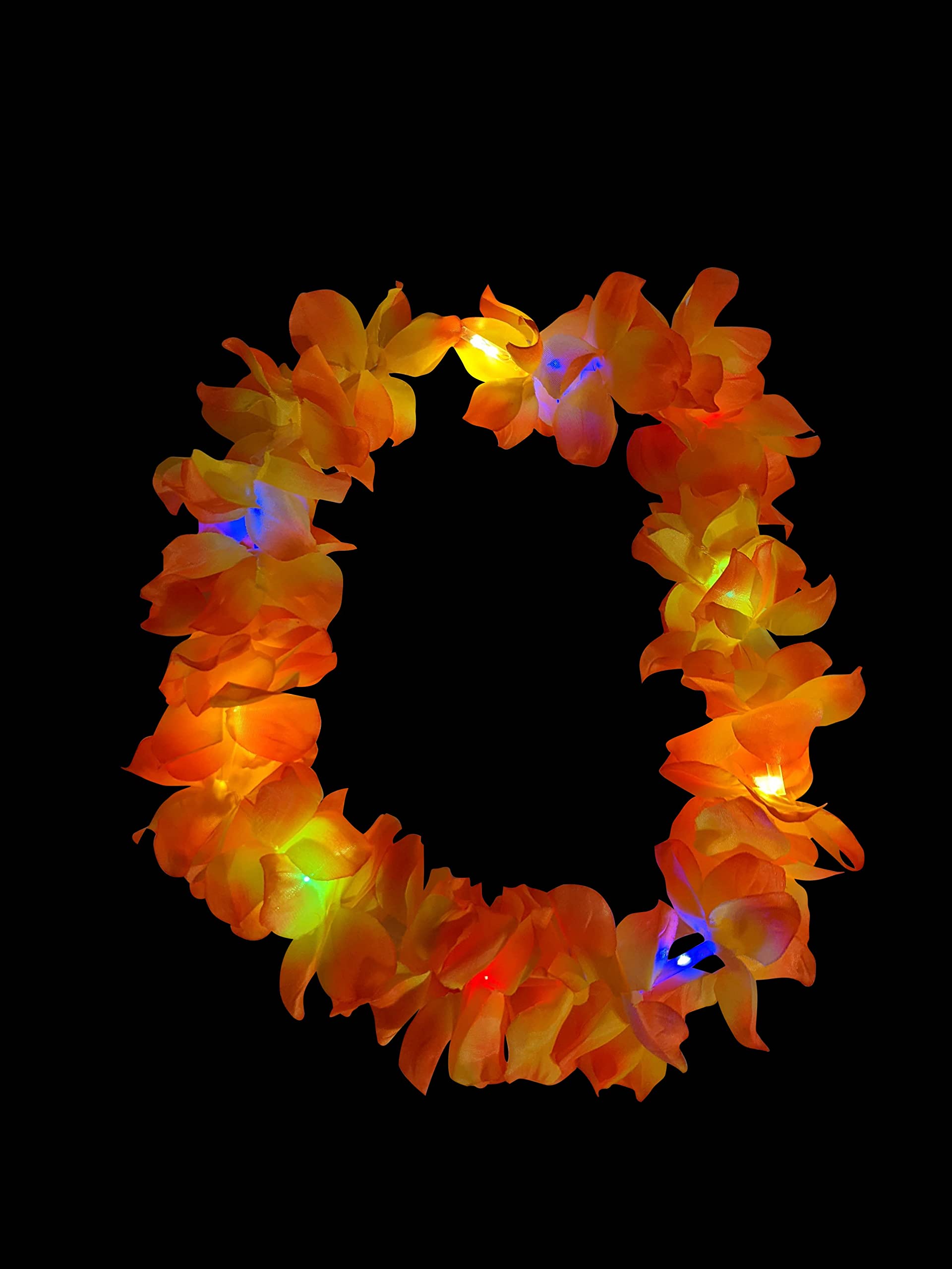 The Electric Mammoth LED Light Up Hawaiian Leis (Red)